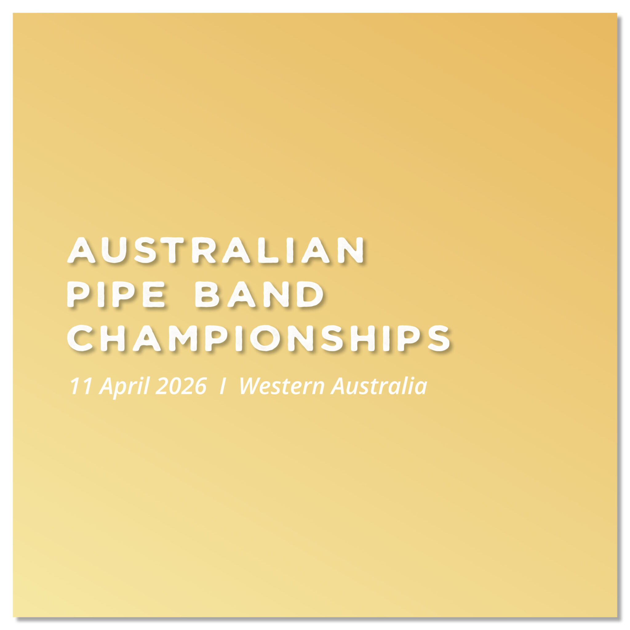 2026 Australian Pipe Band Championships - Australian Championships